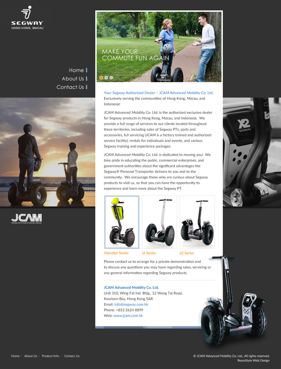 JCAM Advanced Mobility Co. Ltd. | BeamStyle Web Design Hong Kong (HK ...